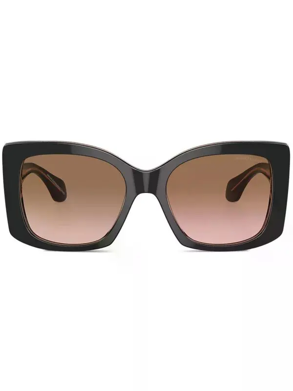 Giorgio Armani Oversized Frame Sunglasses - Black