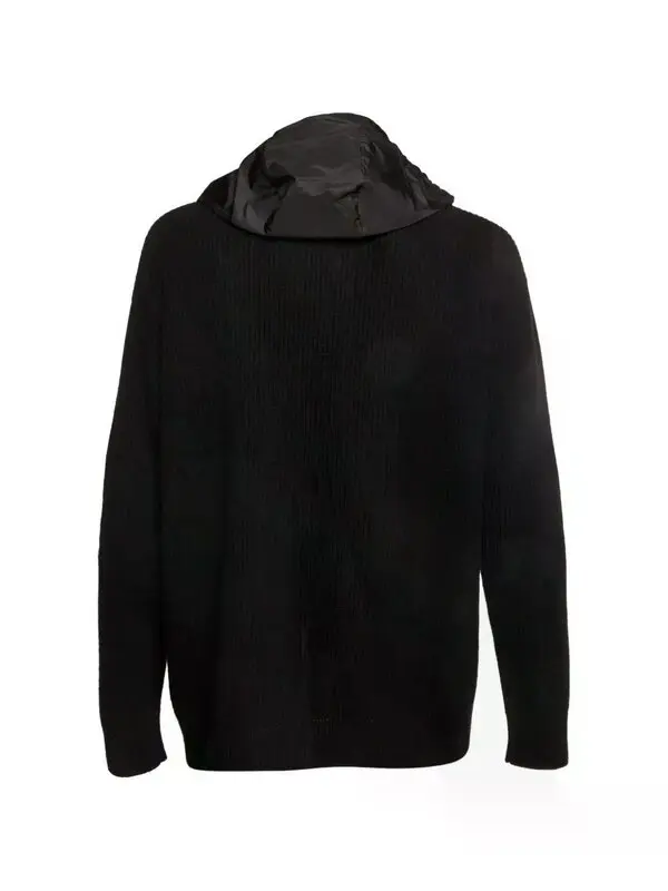 Prada Re-nylon Hooded V-neck Sweater
