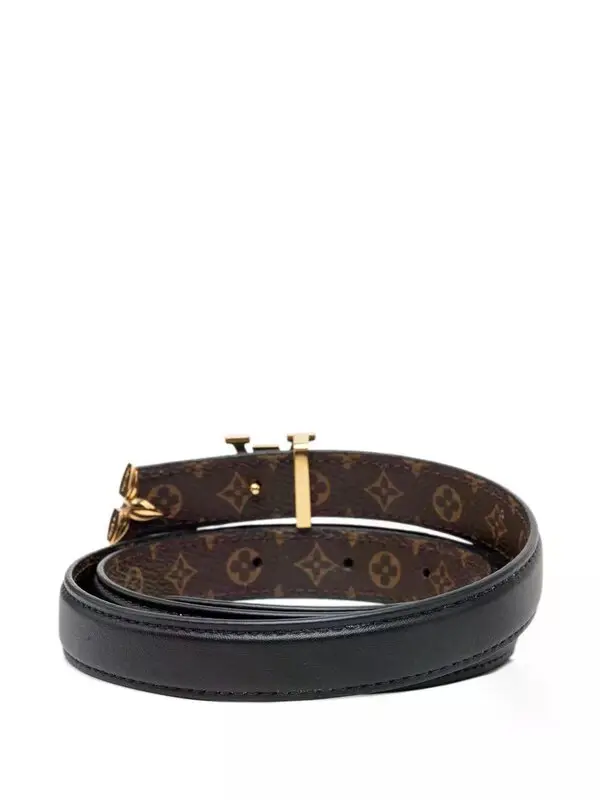 LOUIS VUITTON Reversible Monogram And Leather Belt