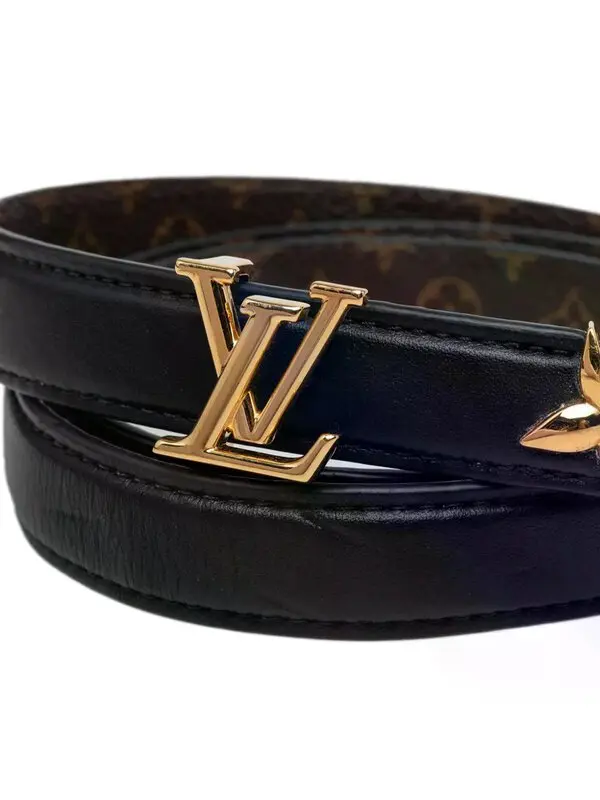 LOUIS VUITTON Reversible Monogram And Leather Belt