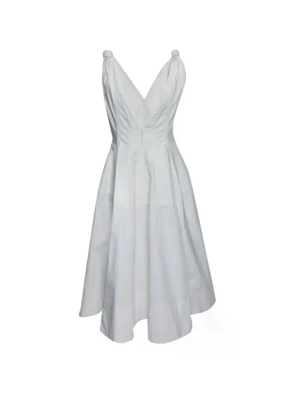 Bottega Veneta V-neck Knotted Midi Dress