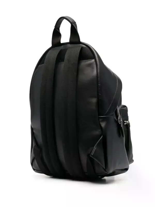Palm Angels Logo-print Leather Backpack