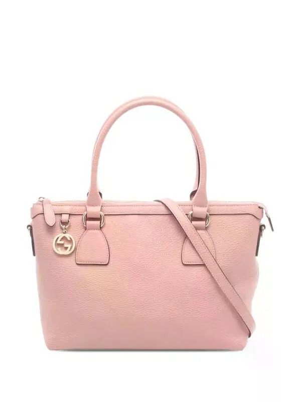 Gucci Grained Leather Satchel