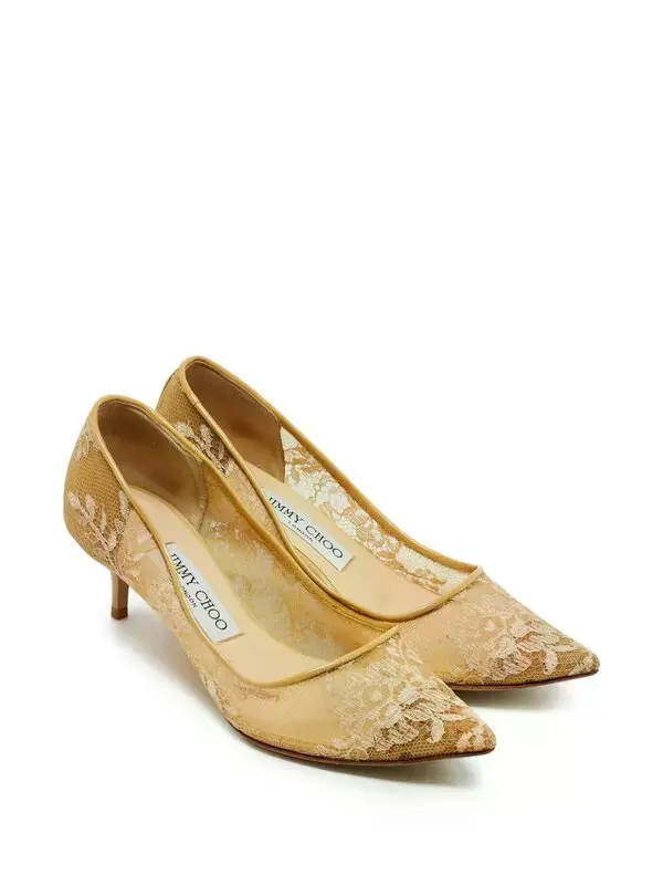 JIMMY CHOO Romy Lace Pumps - Neutrals