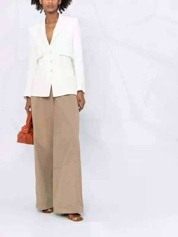 Alberta Ferretti Detachable-panel Peak-lapel Blazer