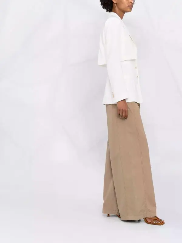 Alberta Ferretti Detachable-panel Peak-lapel Blazer