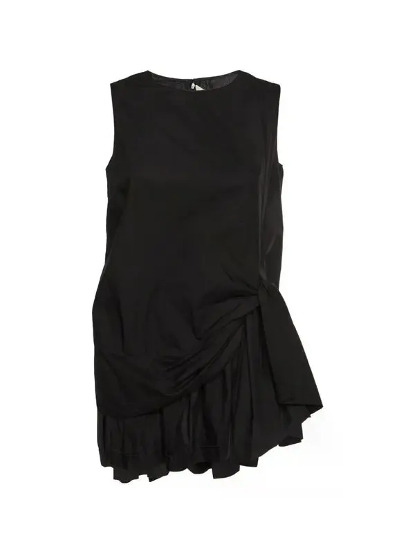 Marni Sleeveless Knot Detail Mini Dress - Black