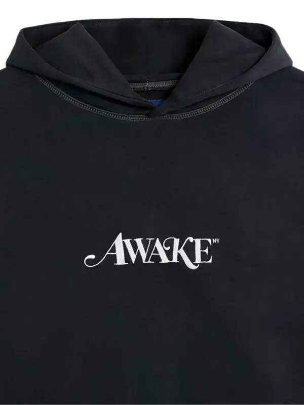AWAKE NY Embroidered Logo Hoodie - Black