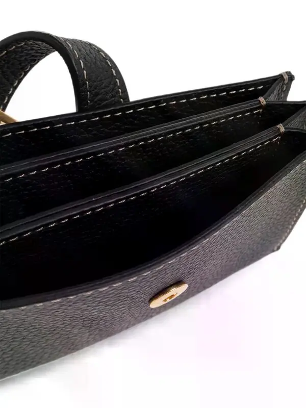 TOD'S T Timeless Pebbled-leather Wallet - Black