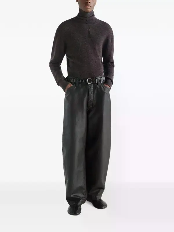 LEMAIRE Lemiare Stand-collar Sweater In Mouliné Merino Wool