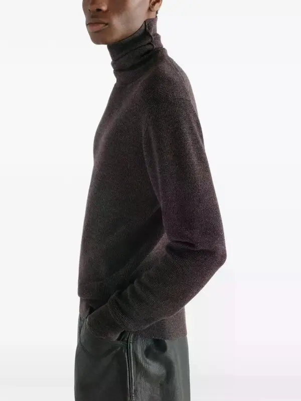 LEMAIRE Lemiare Stand-collar Sweater In Mouliné Merino Wool