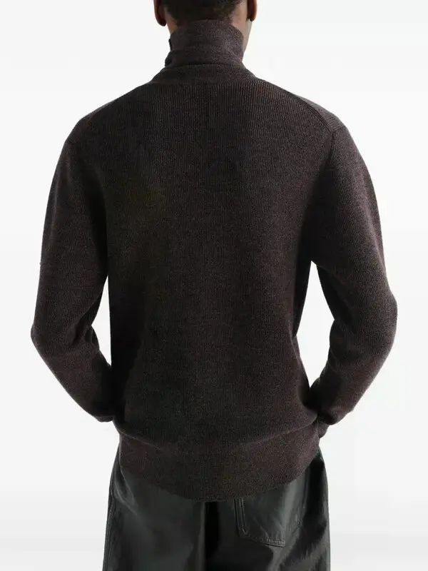 LEMAIRE Lemiare Stand-collar Sweater In Mouliné Merino Wool