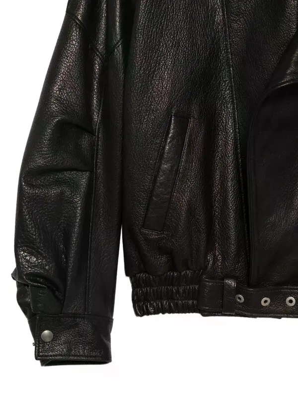MANOKHI Mindy Belted Leather Jacket