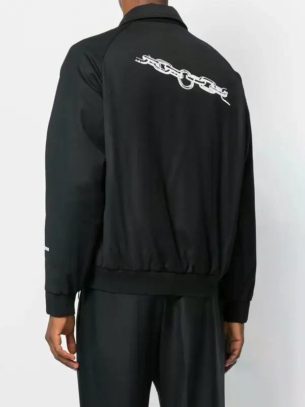 LANVIN There Is Nothing" Chain Print Bomber Jacket