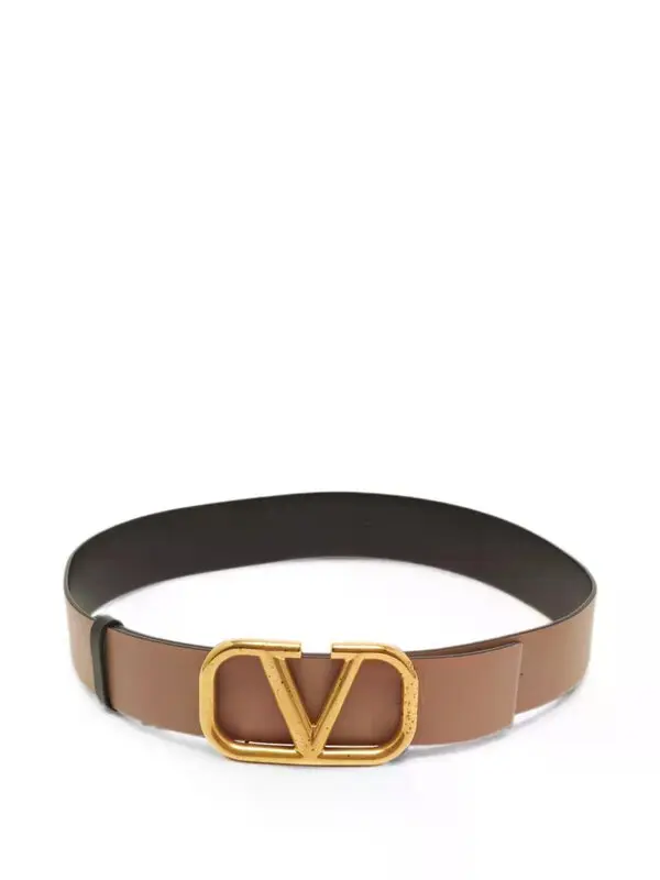 Valentino Garavani Vlogo Reversible Buckle Belt - Neutrals