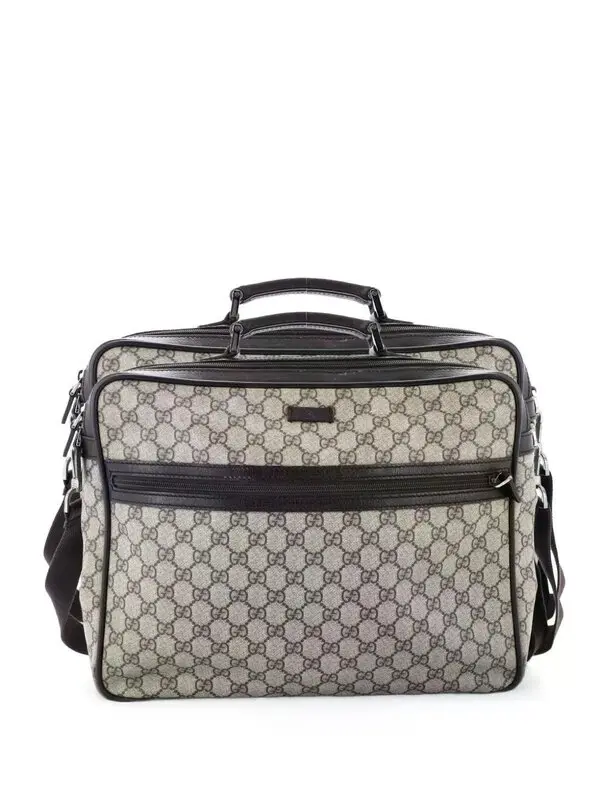 Gucci Gg Coated Canvas Camera Bag - Brown