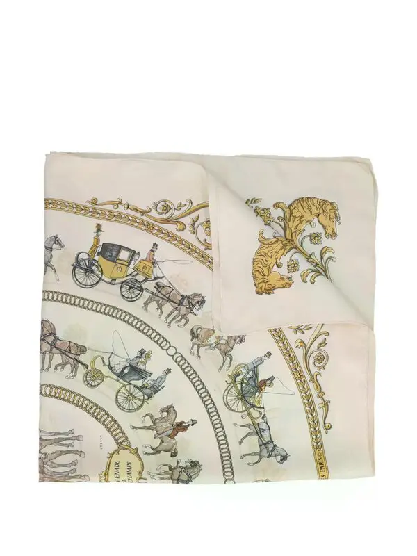 Hermès Equestrian Silk Scarf