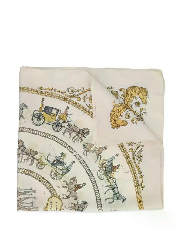 Hermès Equestrian Silk Scarf