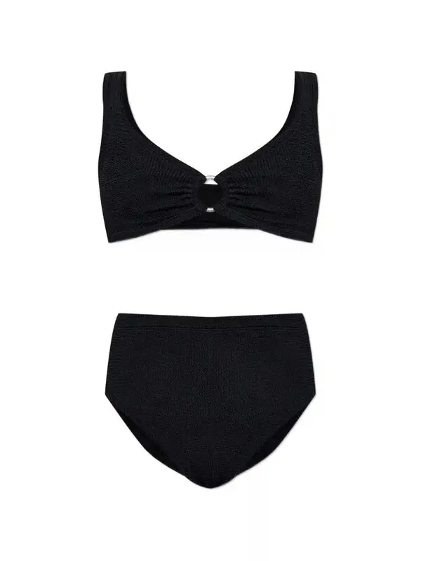 Hunza G Nadine Crinkle-effect Bikini - Black