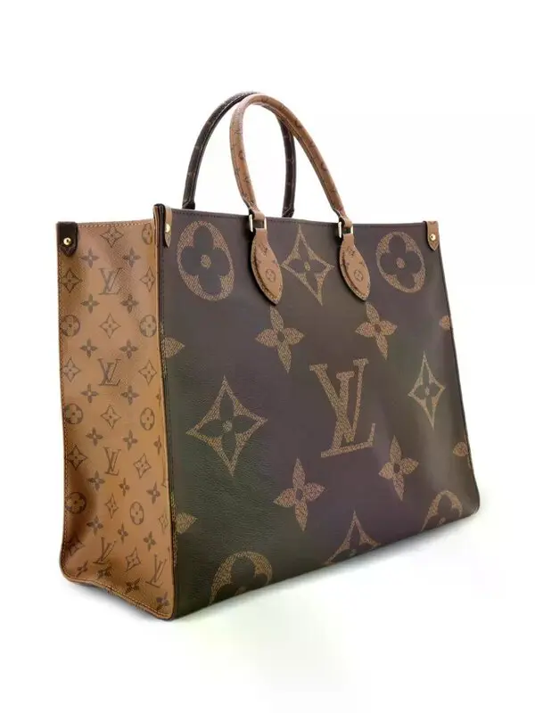 LOUIS VUITTON Onthego Reverse Monogram Giant Gm Tote Bag - Brown
