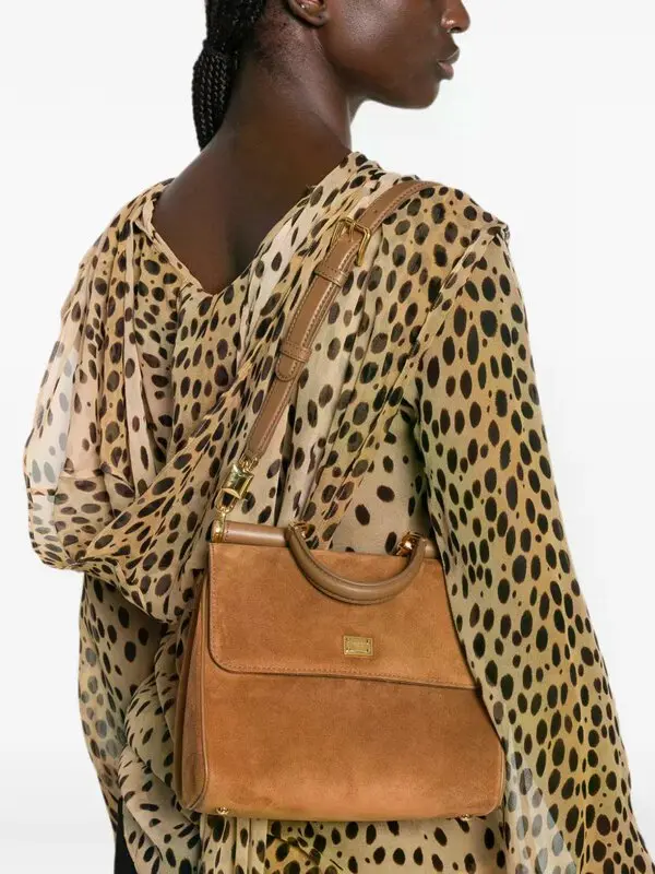 Dolce & Gabbana Sicily Logo-plaque Tote Bag - Brown