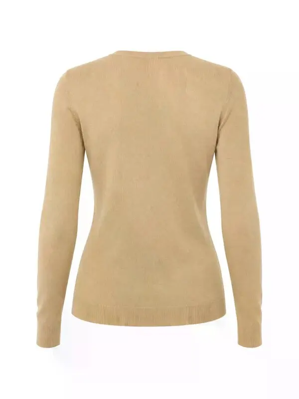 DIESEL® Ribbed Knit V-neck Sweater - Neutrals