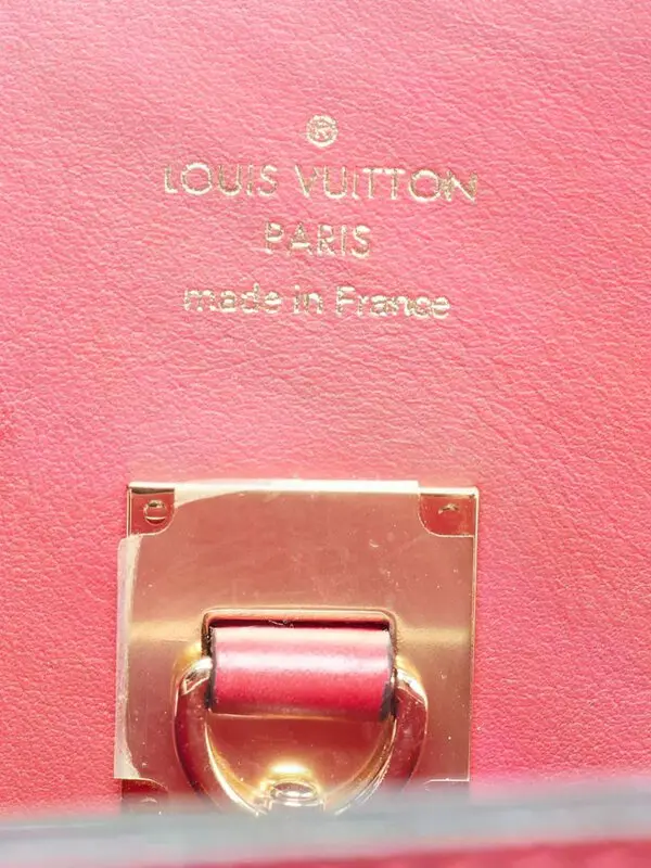 LOUIS VUITTON Milla Grained Leather Tote Bag