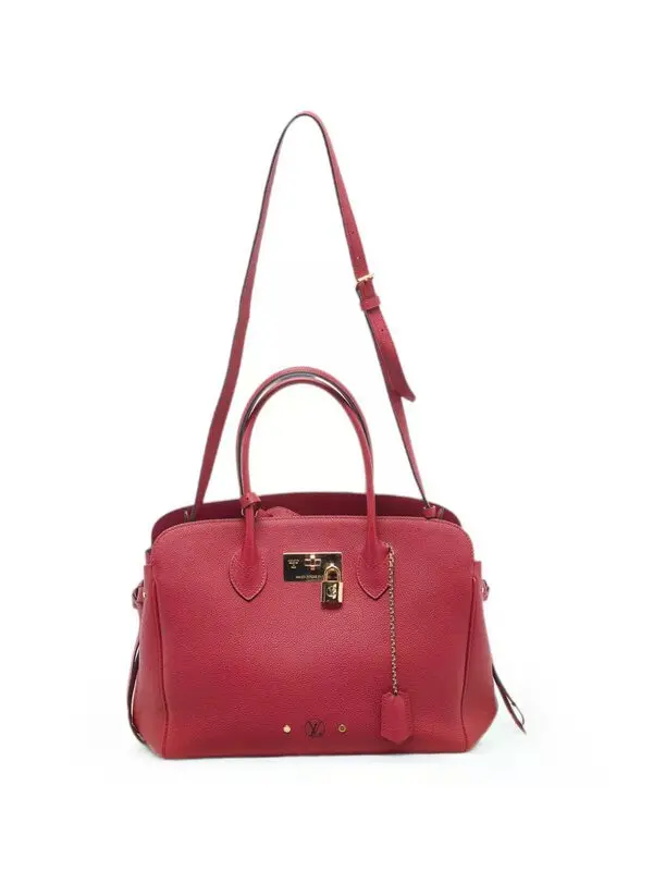 LOUIS VUITTON Milla Grained Leather Tote Bag