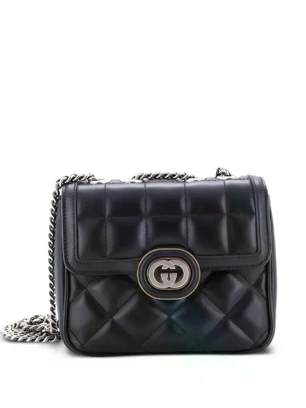 Gucci Mixed Matelasse Leather Mini Crossbody Bag - Black