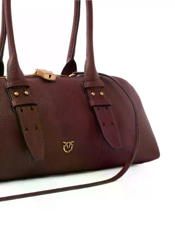 Pinko Love Birds Leather Tote Bag