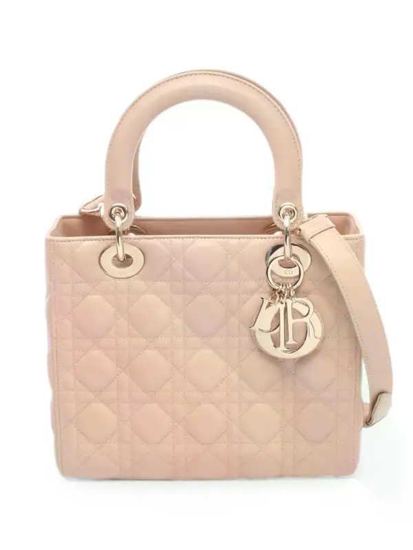 Dior Lady Cannage Handbag - Neutrals
