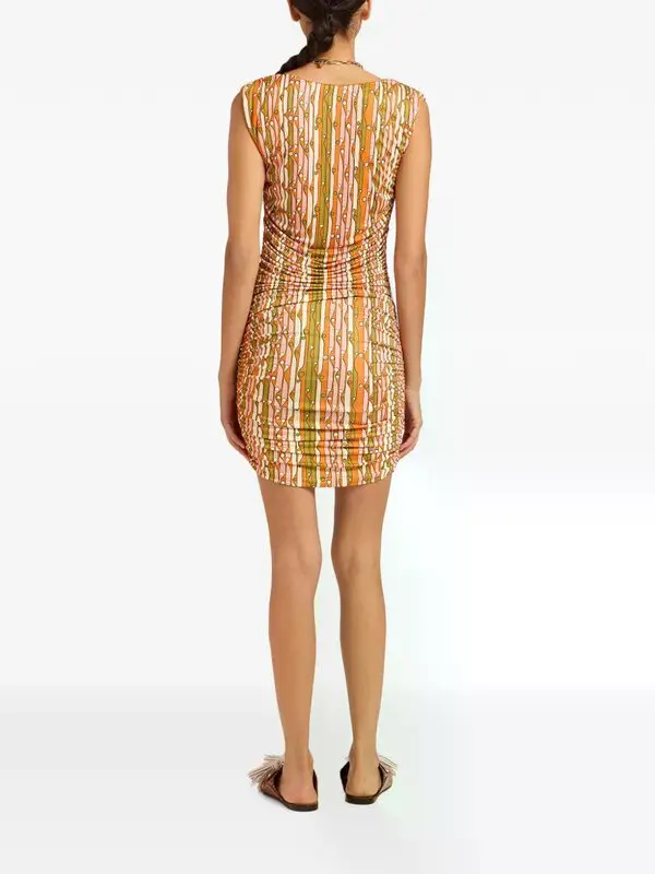 La DoubleJ Smarties Print Fluid Jersey Bandage Mini Dress