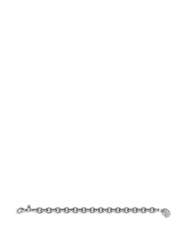 YOJ Tone Curb-link Chain Bracelet With Skull Charm