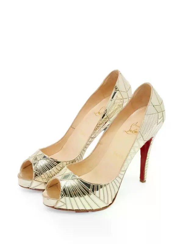 CHRISTIAN LOUBOUTIN Very Galaxy Peep-toe Pumps