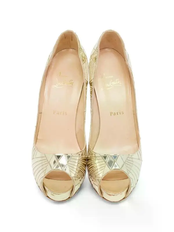 CHRISTIAN LOUBOUTIN Very Galaxy Peep-toe Pumps