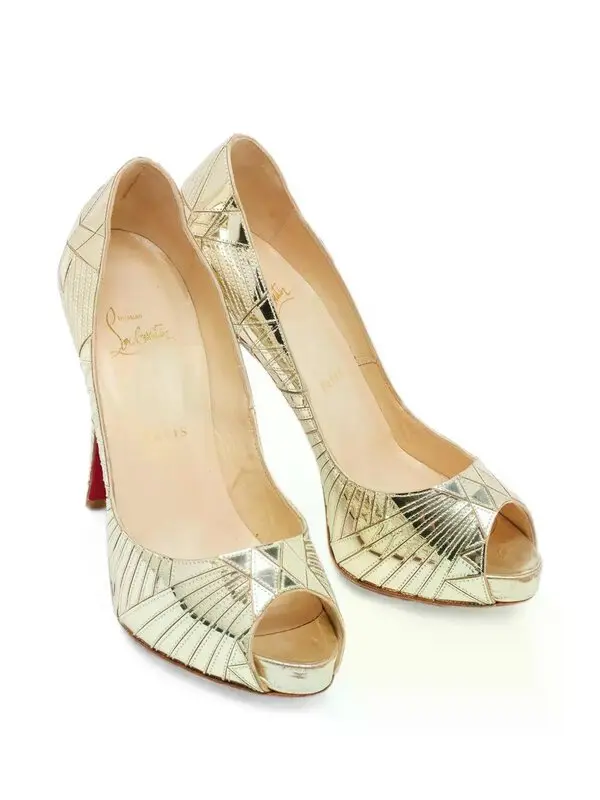CHRISTIAN LOUBOUTIN Very Galaxy Peep-toe Pumps
