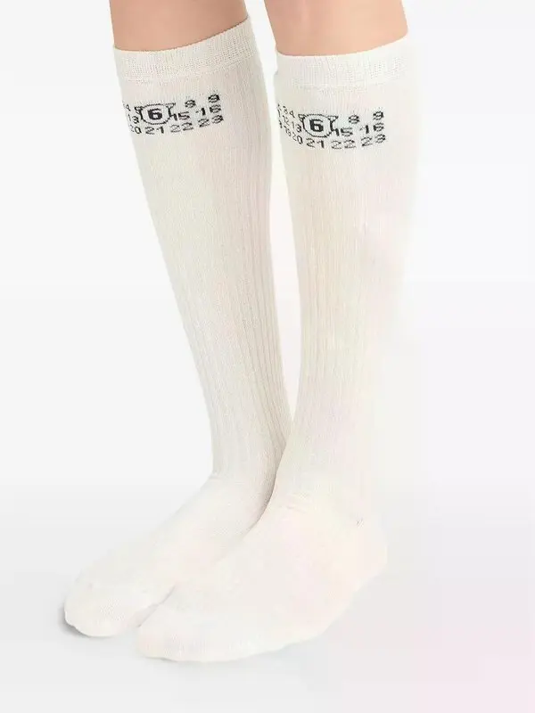 MAISON MARGIELA Ribbed Knee-high Socks