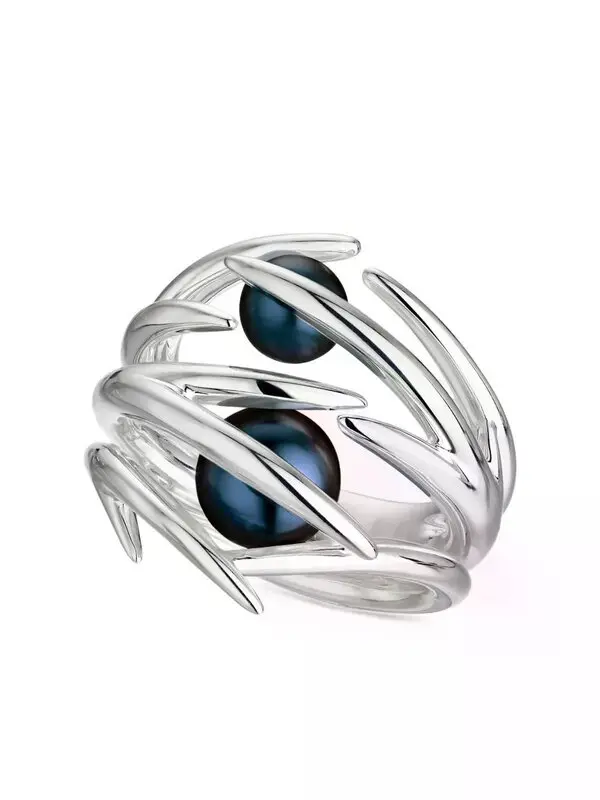 SHAUN LEANE Hooked Pearl Ring