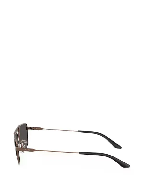 Armani Exchange Geometric-frame Double-bridge Sunglasses