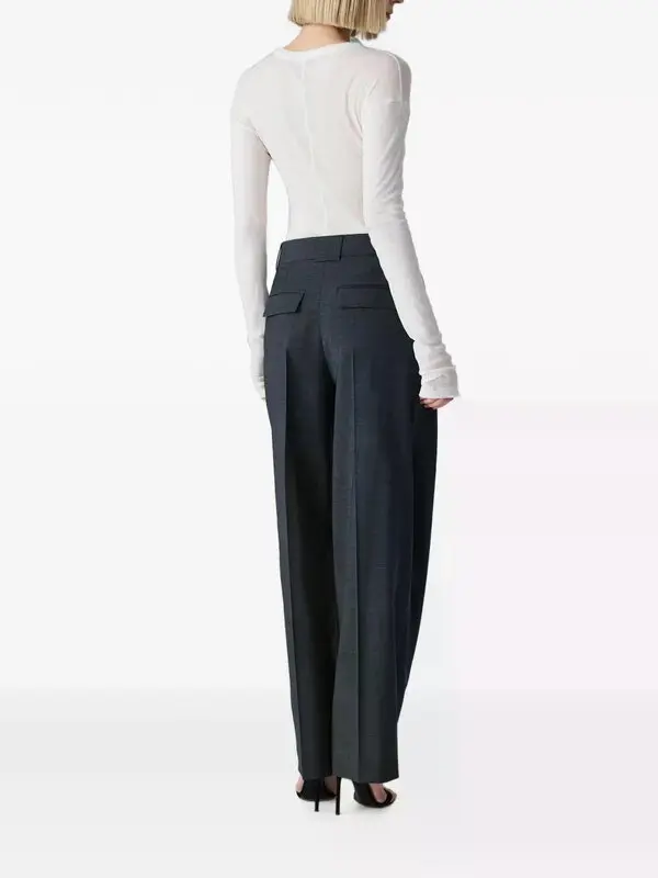 Vera Wang Ribbed Long-sleeve Cotton T-shirt