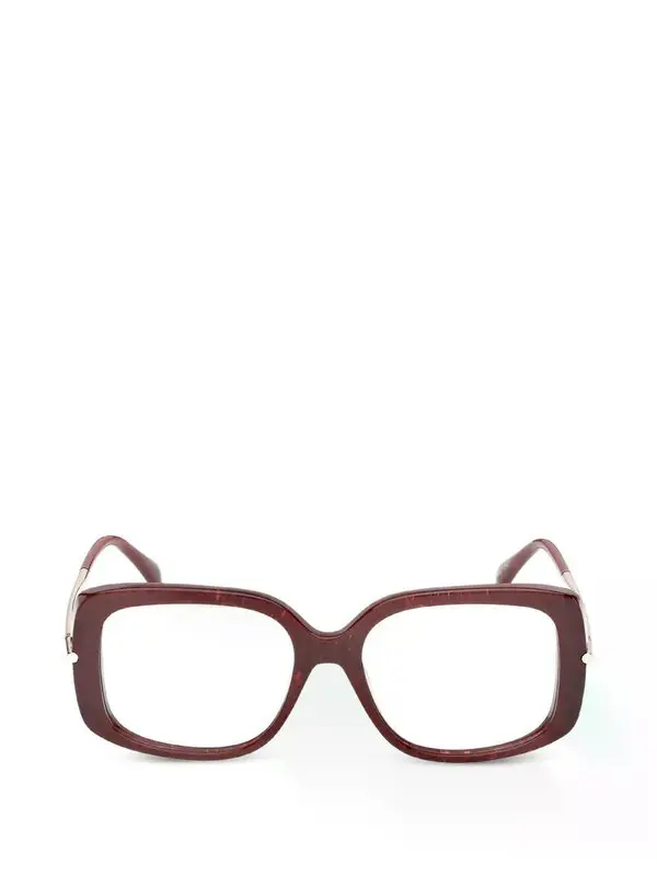 Max Mara Square Frame Eyeglasses - Red