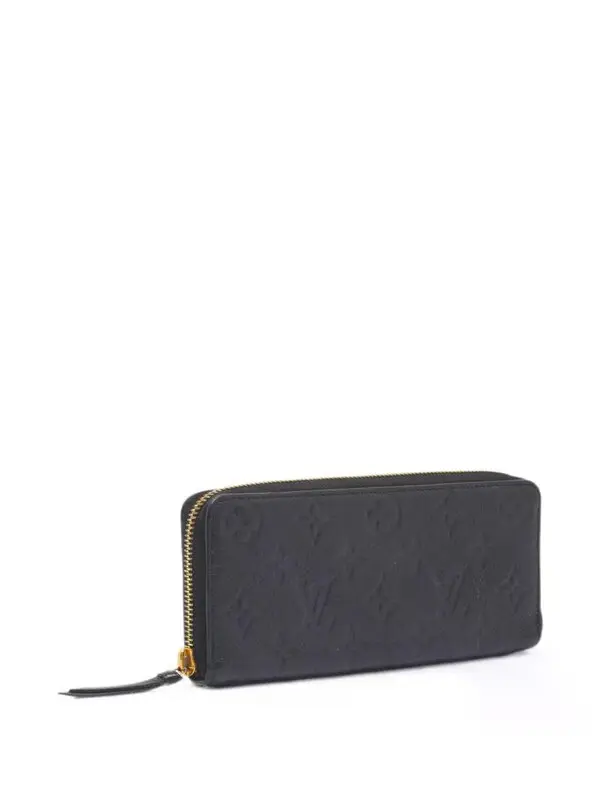 LOUIS VUITTON 2020 Clemence Monogram Empreinte Wallet - Black