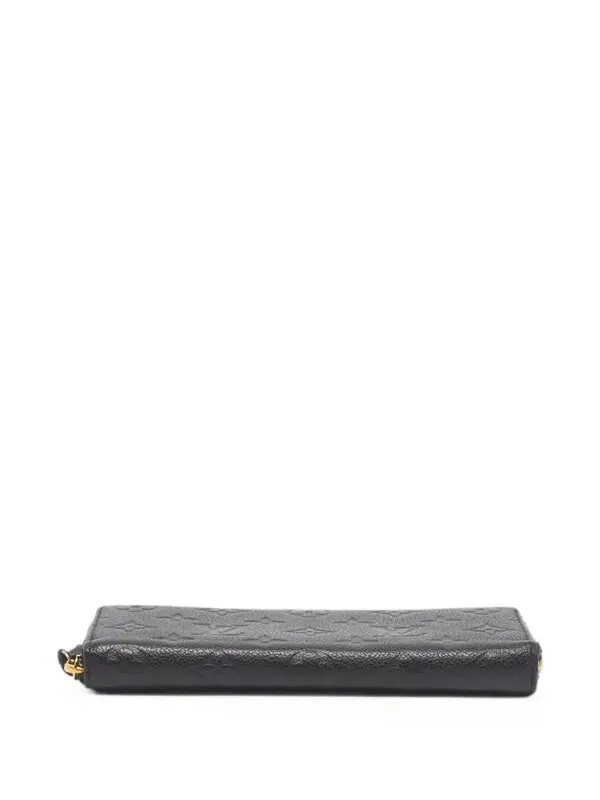 LOUIS VUITTON 2020 Clemence Monogram Empreinte Wallet - Black