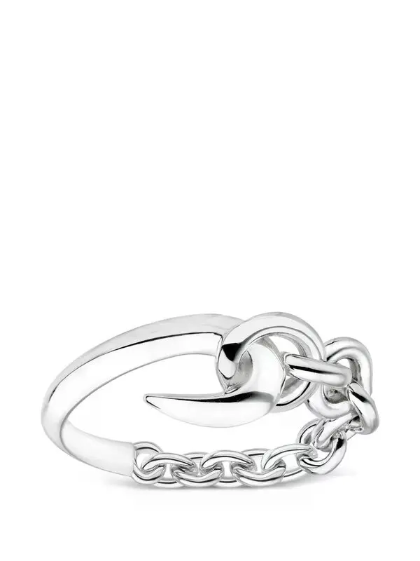 SHAUN LEANE Sterling Hook Chain Ring - Silver