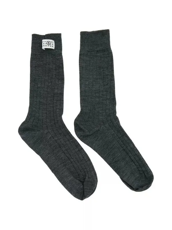MAISON MARGIELA Crew Socks - Grey
