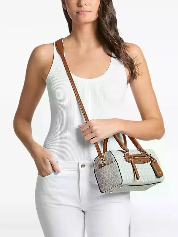 Michael Kors Extra Small Jet Set Travel Logo-print Tote Bag - Neutrals