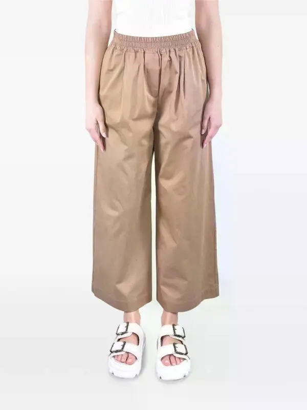 Max Mara Cropped Pleated Trousers - Neutrals