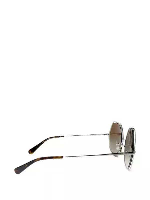 COACH Geometric Frame Gradient Lens Sunglasses