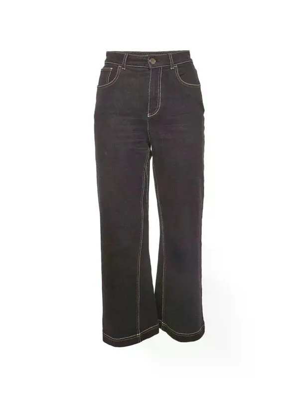 Fendi Button-up Wide-leg Jeans - Blue