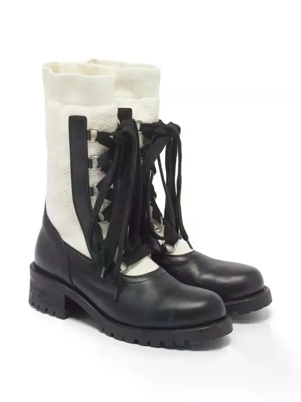Dior Lace-up Combat Boots
